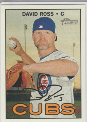 DAVID ROSS 2016 Topps Heritage High Number CHICAGO CUB BASEBALL CARD ...
