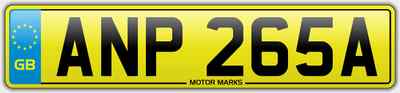 CHERISHED NUMBER PLATE- ANP 265A - ANP -AP - NP - CHEAP BARGAIN 1964 ...