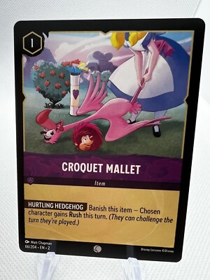 Disney Lorcana: Rise of the Floodborn - Croquet Mallet #66/204 Common ...