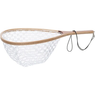 Wetfly Wooden Handled Rubber Fly Fishing Net - Small Lightweight ...