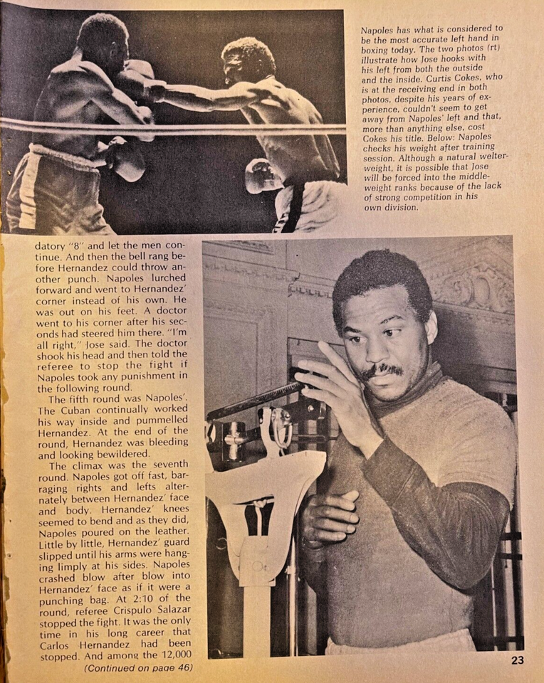 1970 Boxer Jose Napoles illustrated | eBay