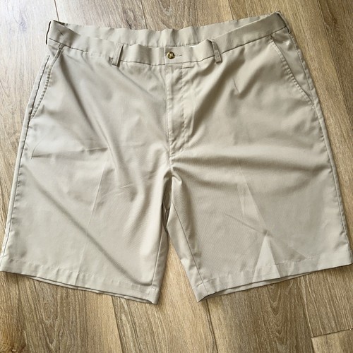 PGA Tour Men's Khaki Golf Shorts Size Lightweight 10" Inseam Flat Front ...