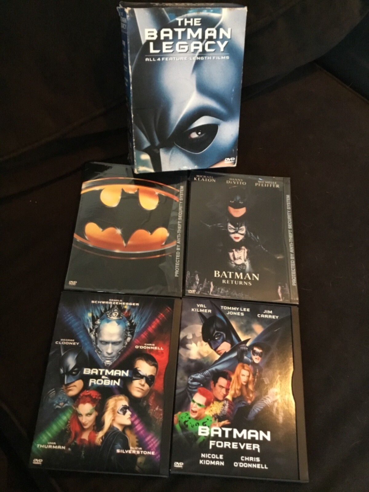 The Batman Legacy 4 Movie Dvd Box Set - Warner Bros Batman returns ...