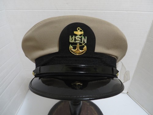 Unissued early US Navy CHIEF PETTY OFFICER CAP CPO SIZE 7-1/8 | eBay