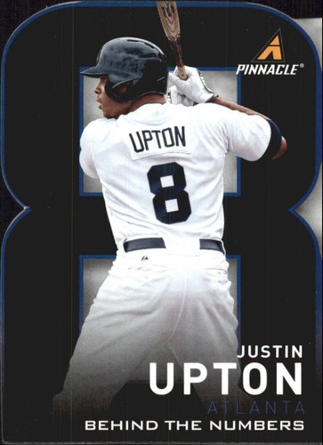 2013 Pinnacle Behind the Numbers Die-Cuts Braves Baseball Card #8 ...