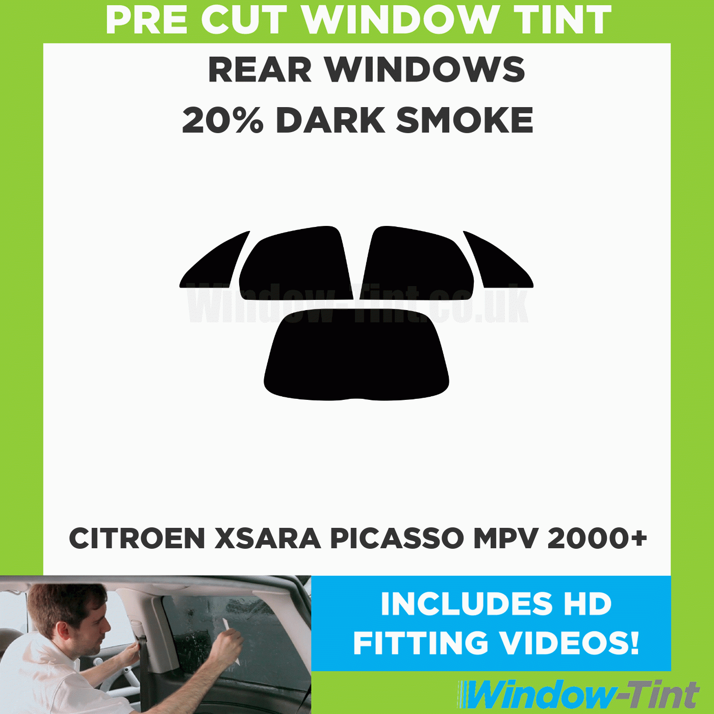 For Citroen Xsara Picasso MPV 2000+ Pre Cut Window Tint Kit 20% Dark ...