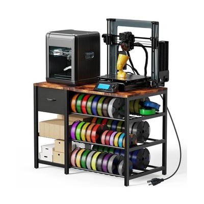 3D Printer Stand and Filament Storage Rack, 3D Printer Table with ...