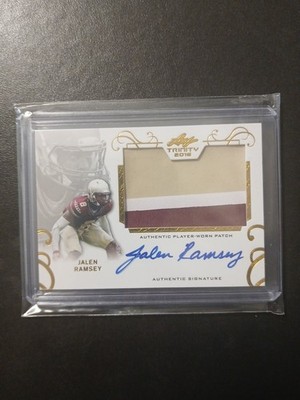 Jalen Ramsey 2016 Leaf Trinity Autograph Patch | eBay