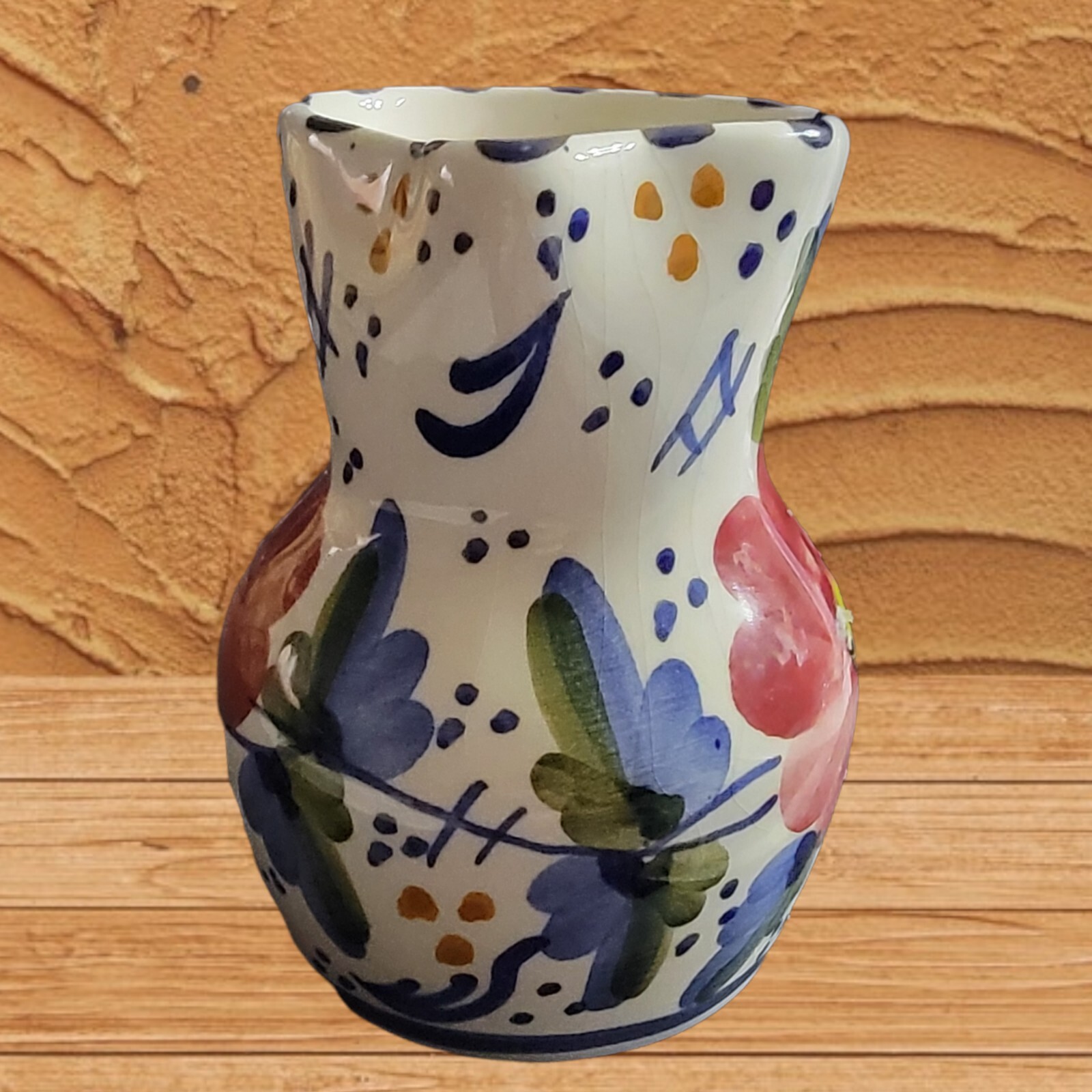 Vtg Benjamin Catalan Floral Studio Art Pottery 4" Creamer Pitcher Made ...