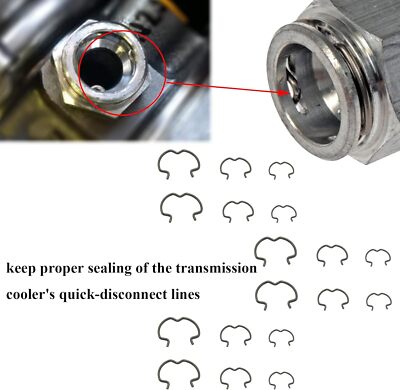 18 PCS 800-801 Quick Connector Clips Transmission Cooler Line Clips 6-3 ...