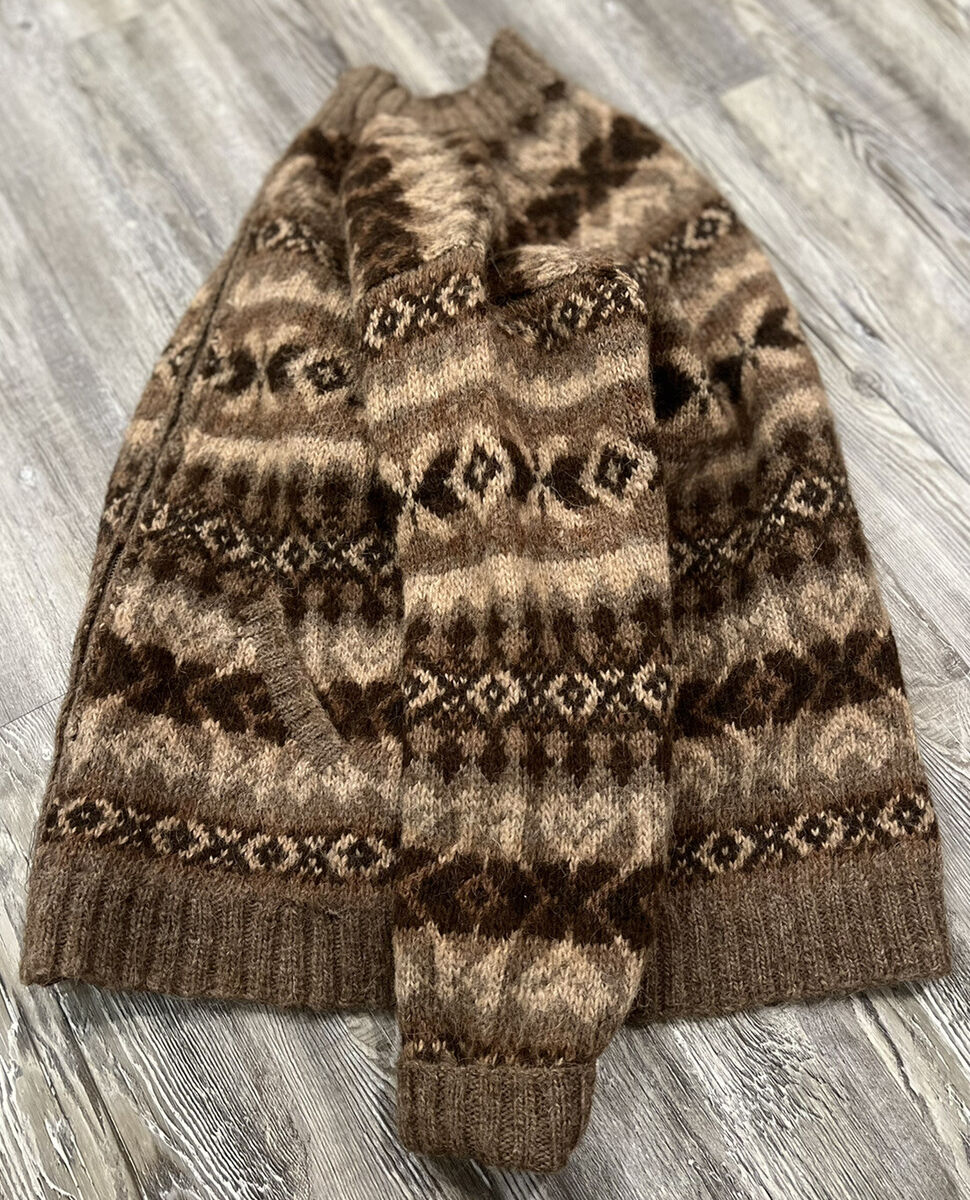 Lauren Ralph Lauren Exclusive Hand Knit Llama & Wool Nordic Lauren Ralph Lauren Exclusive Hand Knit Llama & Wool Nordic