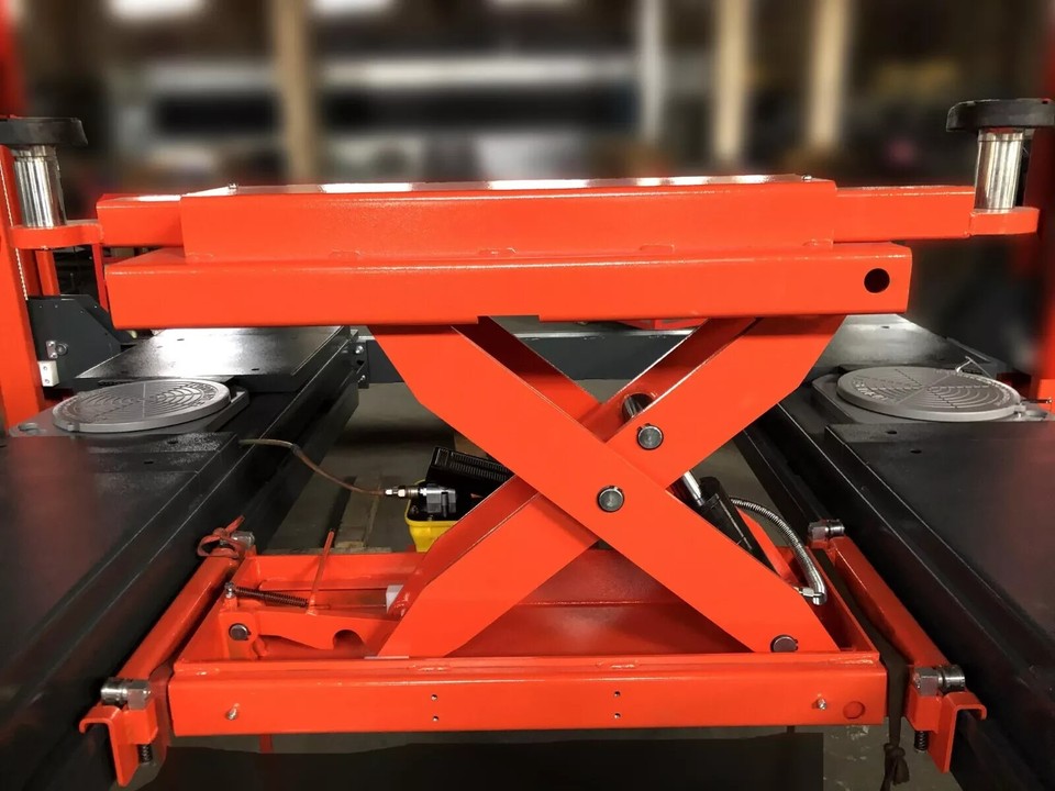 220V 4-Post Car Lifter Hydraulic Four Column Lift 4 Post Car Hoist Car ...