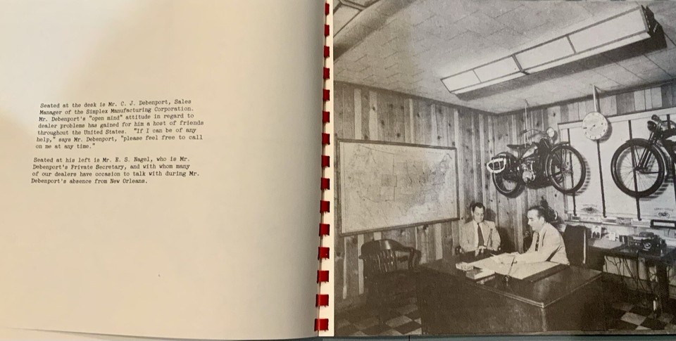 Simplex Servi Cycle NOS Factory And Bike Information Book | eBay