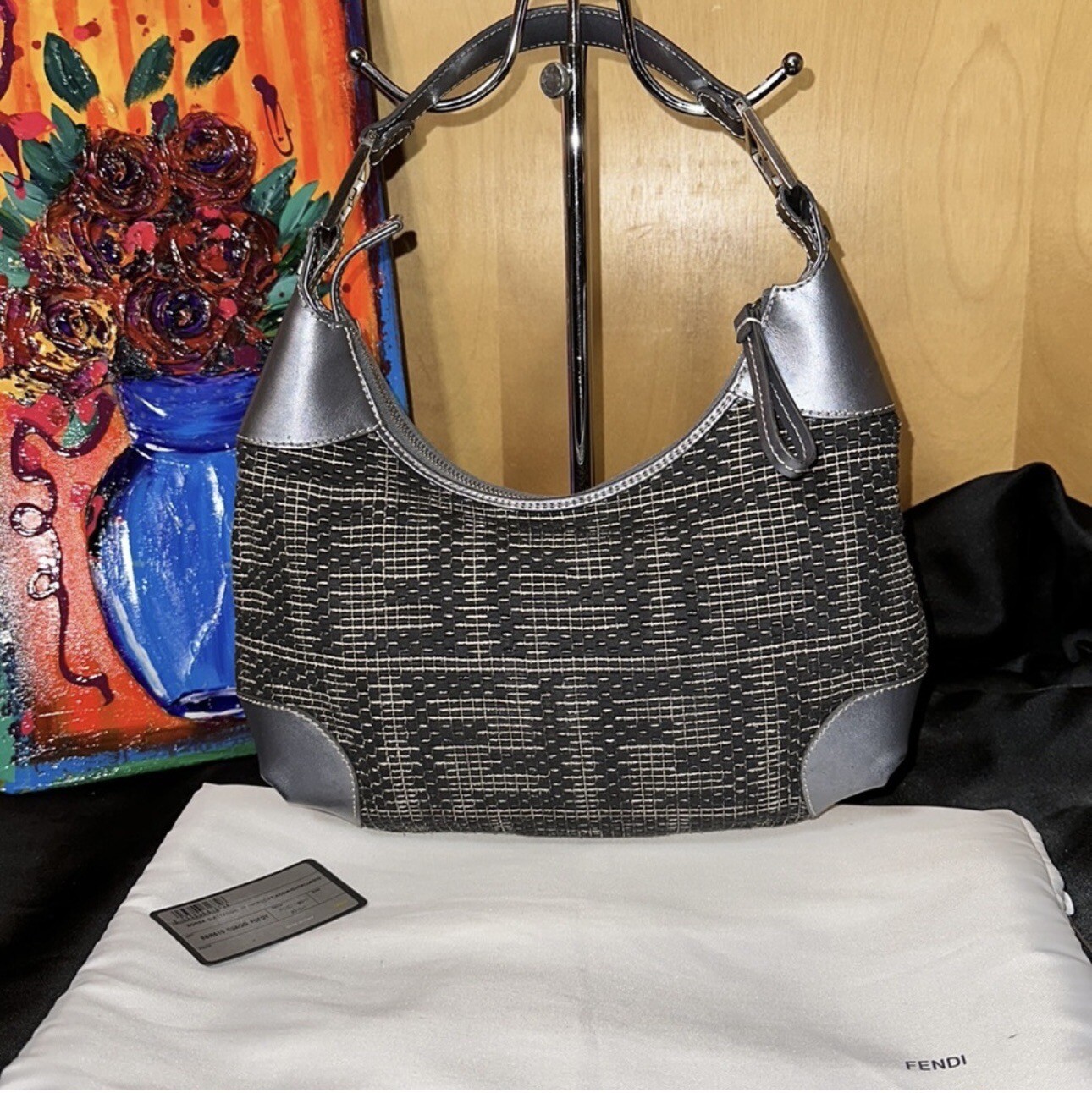 Fendi FF Logo Zucca Shoulder Bag - Gem