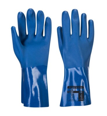 Portwest A880 Blue Trawlmaster 30cm Gauntlet - Chemical Protection, 2 ...