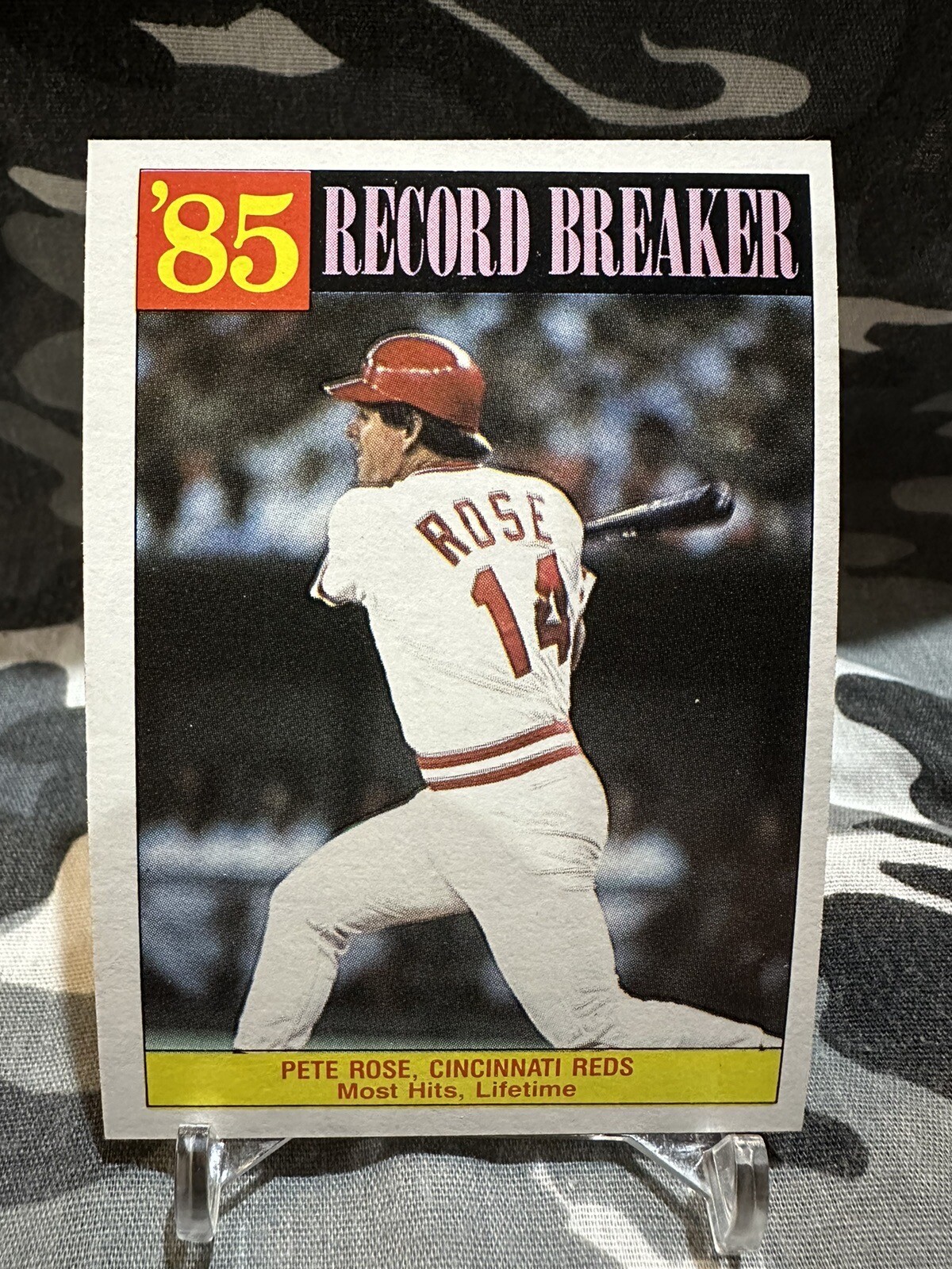 1985 Topps Lot Of Record Breakers (7) Card Lot Pete Rose Dwight Gooden ...