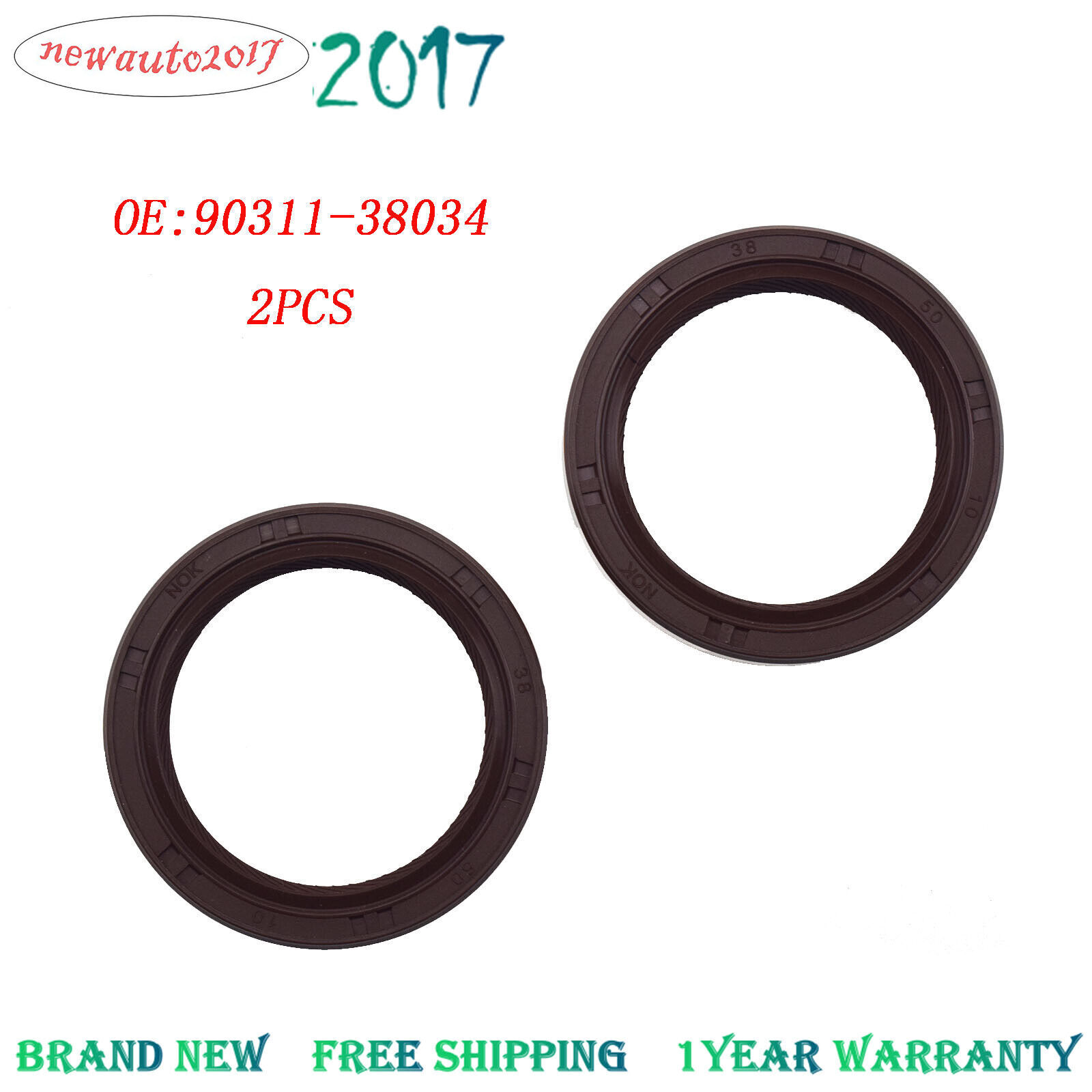 2X Camshaft Oil Seals 9031138034 For Toyota Avalon Camry Solara / Lexus ...