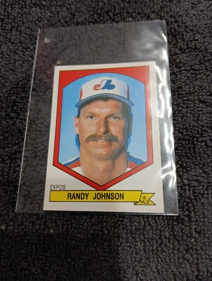 1989 Panini Album Stickers Randy Johnson #111 Rookie RC HOF | eBay