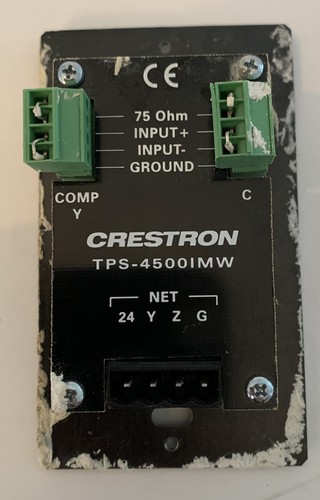 Crestron TPS-4500IMW Isys Interface Module Wall Plate Without Audio | eBay