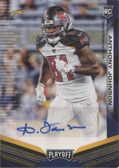 2019 Panini Playoff - Rookie Autographs Anthony Johnson #295 Autographs ...