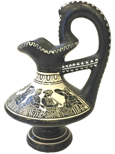 Vintage Greece Greek Ceramic Pottery Pitcher Hand Made & Painted | eBay