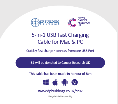 Multi USB Fast Charge Cable 4-in-1 | Universal & Durable Support Cancer ...