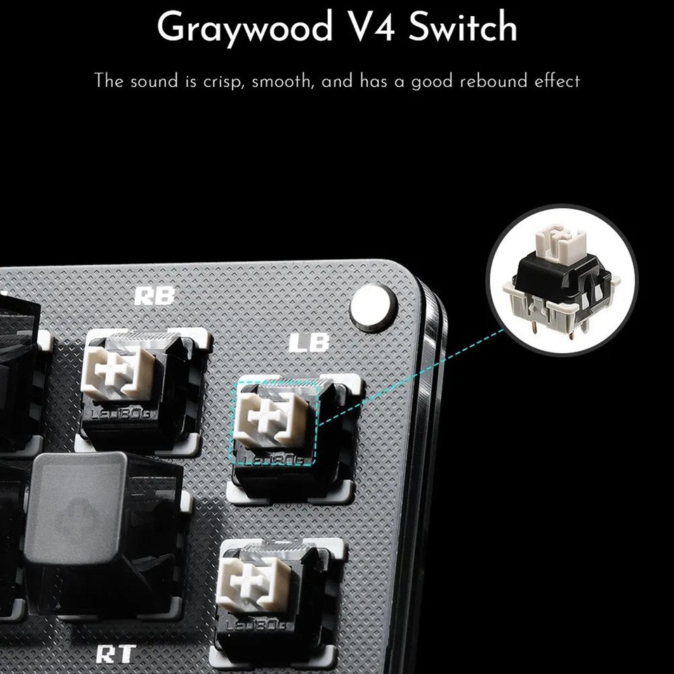 16Key Controller Fightstick Leverless Controller Arcade4545 | eBay UK