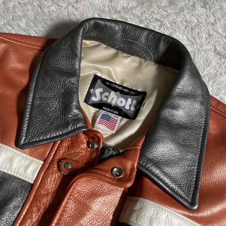 Schott Rare 90s US-made XXL Multi-Color Stadium Bomber Jacket | eBay