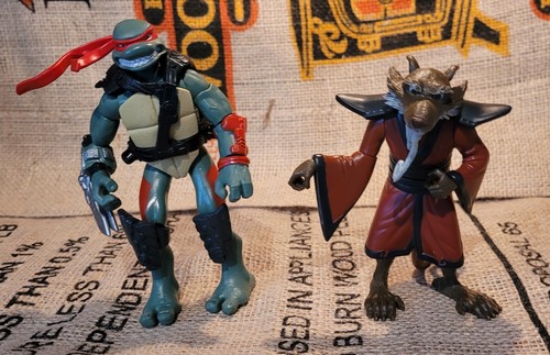 2007 Raphael & 2006 Splinter Teenage Mutant Turtles Action Figures | eBay