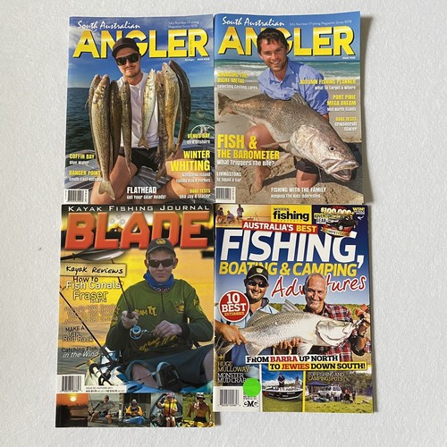 Fishing Magazines Asst Titles X 4 SA Angler Blade Kayak Journal Boating ...