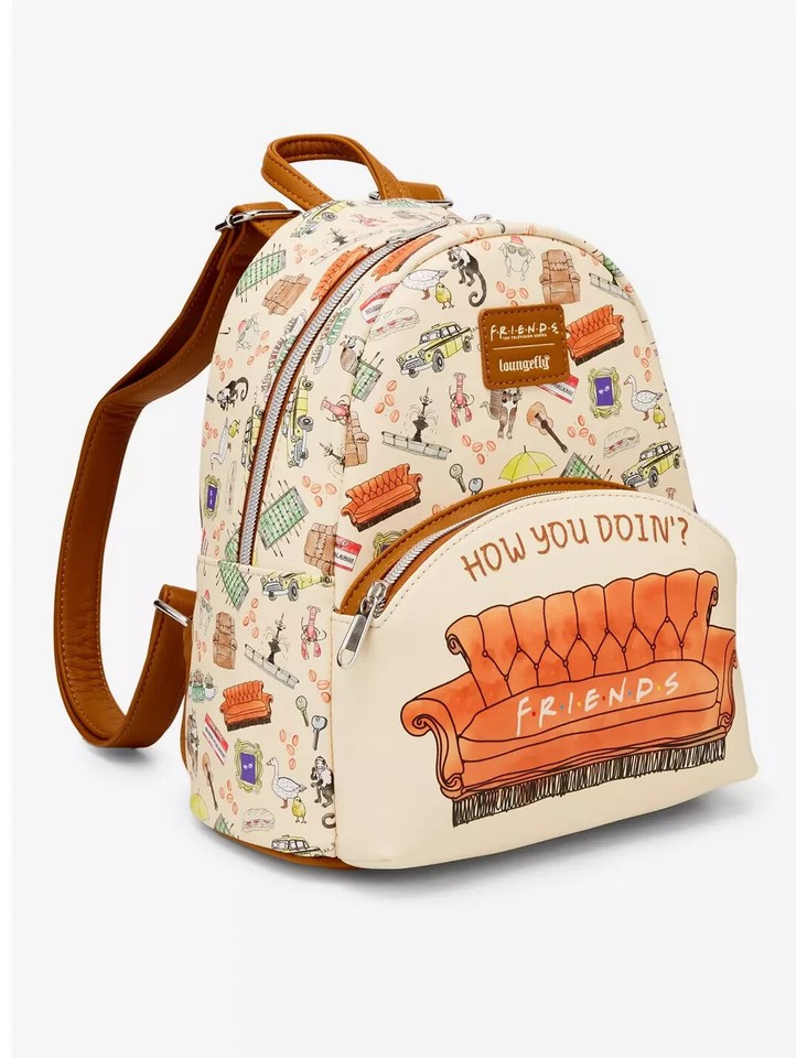 Loungefly Friends TV show How You Doin' Mini Backpack-couch -central ...