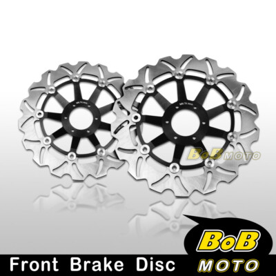 For Honda CB400 SF SUPER FOUR 97 1998 2x Stainless Steel Front Brake ...