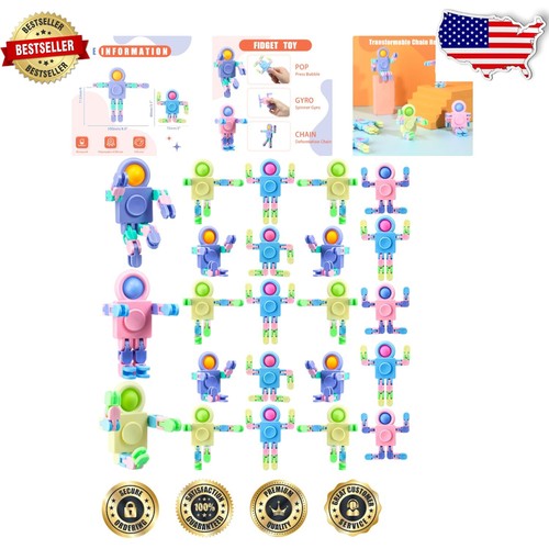 Ultimate 100-Piece Robot Fidget Spinner Set - Fun & Creative Stress ...