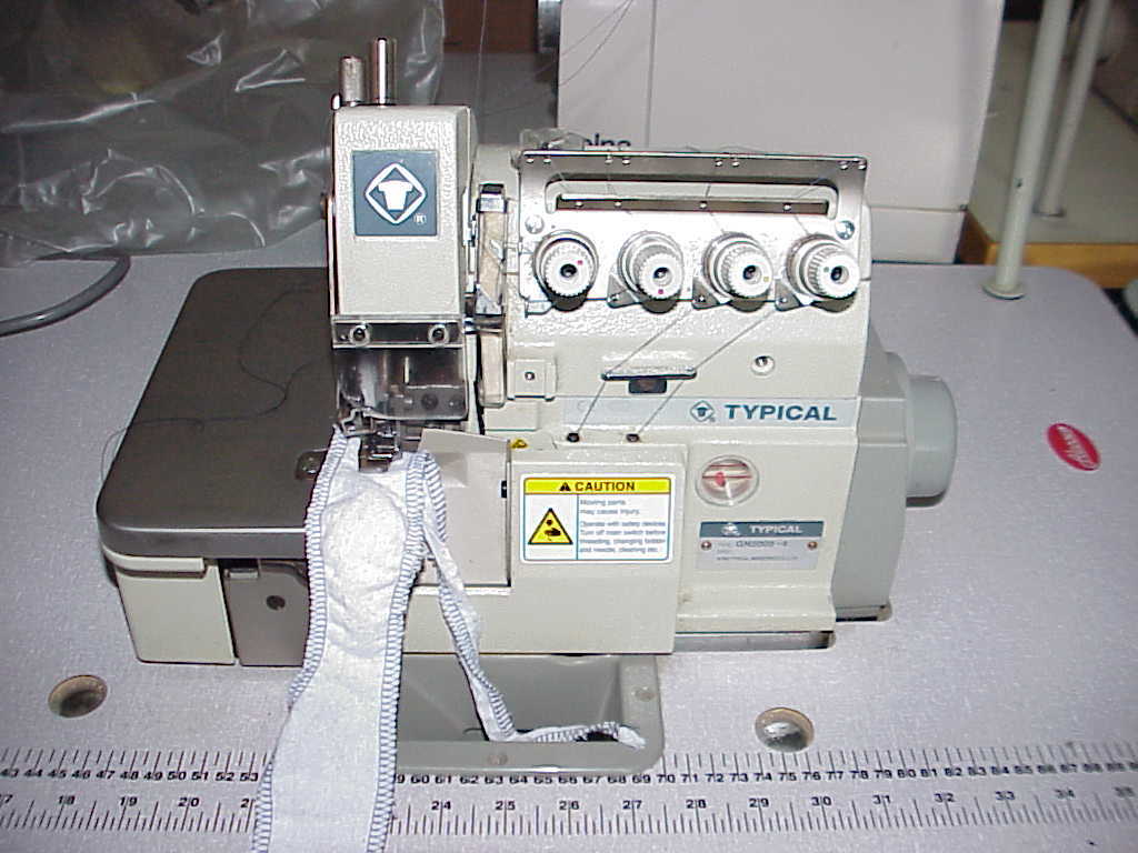 TYPICAL INDUSTRIAL 4 THREAD TWIN NEEDLE OVERLOCKER SEWING MACHINE | eBay UK