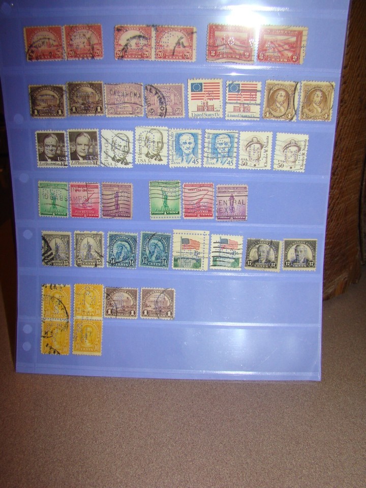U.S. Perfin stamps, Mirror Images, Full Perfins, No Faults. | eBay
