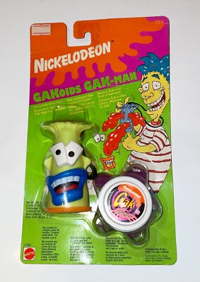 GAK SPLAT | GAKOIDS GAK-MAN Yellow | NICKELODEON MATTEL 1993 | New MOC ...