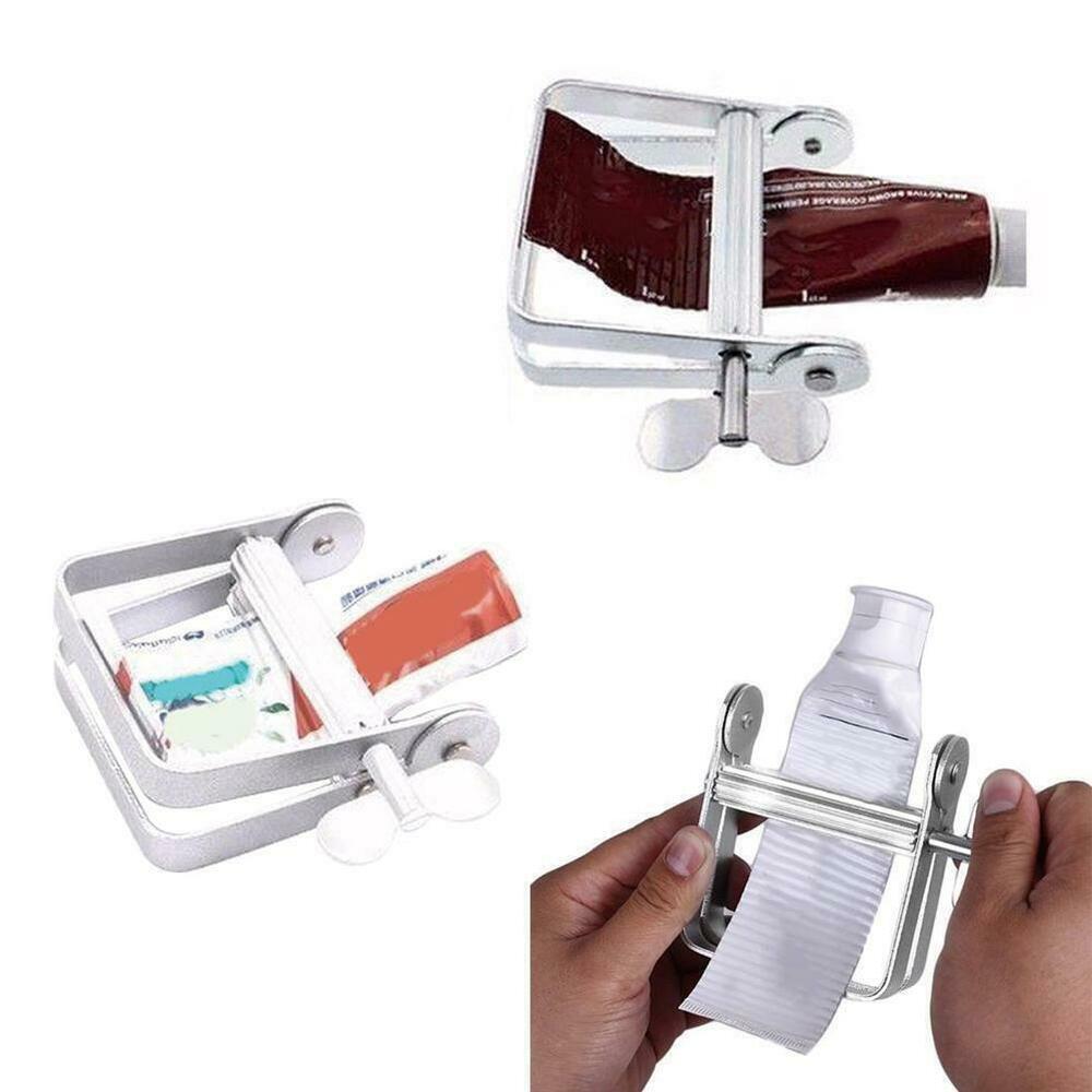 Toothpaste Squeezer Tool Dispenser Metal Paint Tube Wringer Hand Roller ...