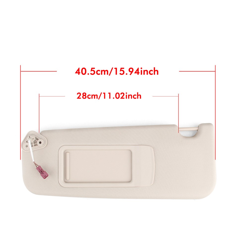 Sun Visor Shade Sunvisor For BMW E81 E90 E91 51167252009 Beige Front ...