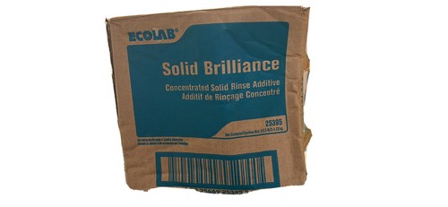Ecolab Solid Brilliance Concentrated solid rinse additive 2-2.5Lb | eBay
