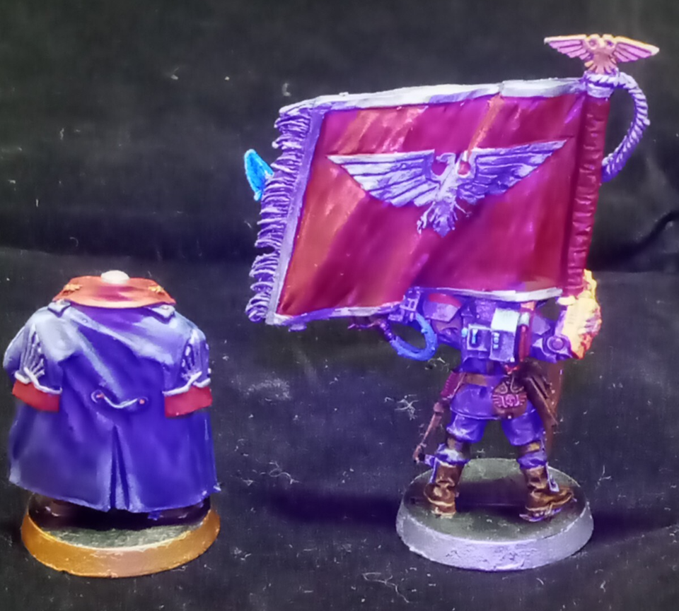 40k General Creed and Sergeant Kell Cadian Imperial Guard Astra ...