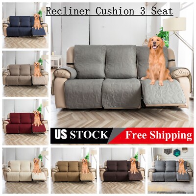3Seat Hook Flower Recliner ChairCover NonSlip Recliner Covers for ...