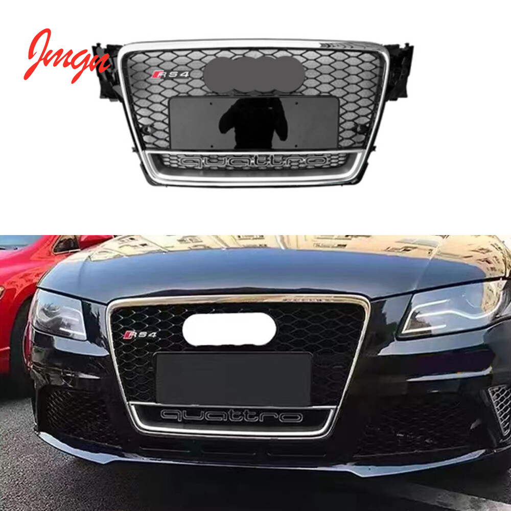 Fit Audi A4 B8 Sline S4 2009-2012 Front Grille Honeycomb Grill RS Style ...