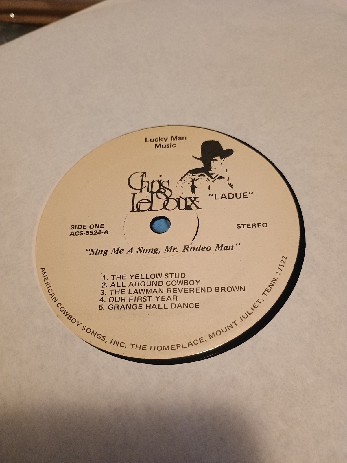 Chris Ledoux Sing me a sing Mr. Rodeo Man LP EX Condition rare Country ...