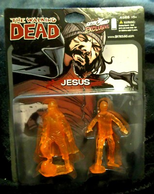 The WALKING DEAD Skybound Exclusive JESUS 2 Mini Figures TRANSLUCENT ...