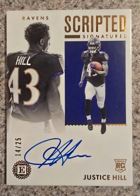 2019 Encased Scripted Signatures Justice Hill RC AUTO #/25 | eBay