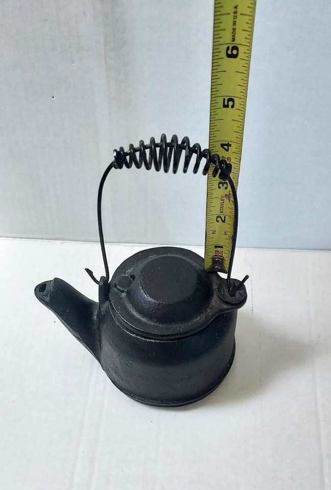 Vintage Griswold Cast Iron Tea Kettle Miniature HTF Salesman Sample | eBay