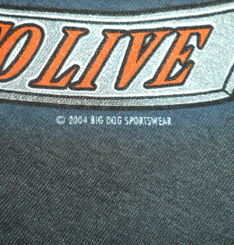 2004 Big Dogs Live To Ride Motorcycle Gray Shirt Adult XL 2000s Y2K | eBay