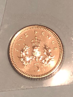 2001 5p Five Pence Crowned Thistle COIN Uncirculated UK BUNC | eBay UK