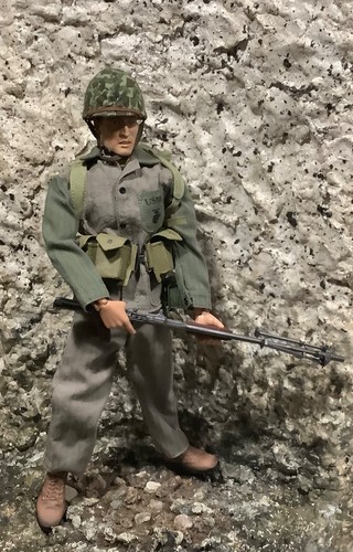 1/6 WWII Dragon USMC Marine BAR Browning Auto Rifle Gunner Iwo Jima ...