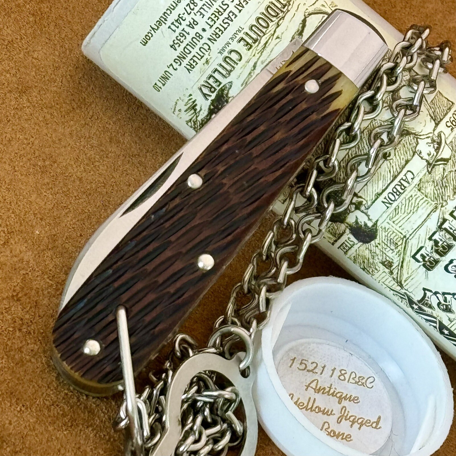 Great Eastern Cutlery GEC Tidioute 15 Bone Huckleberry Boys Knife ...